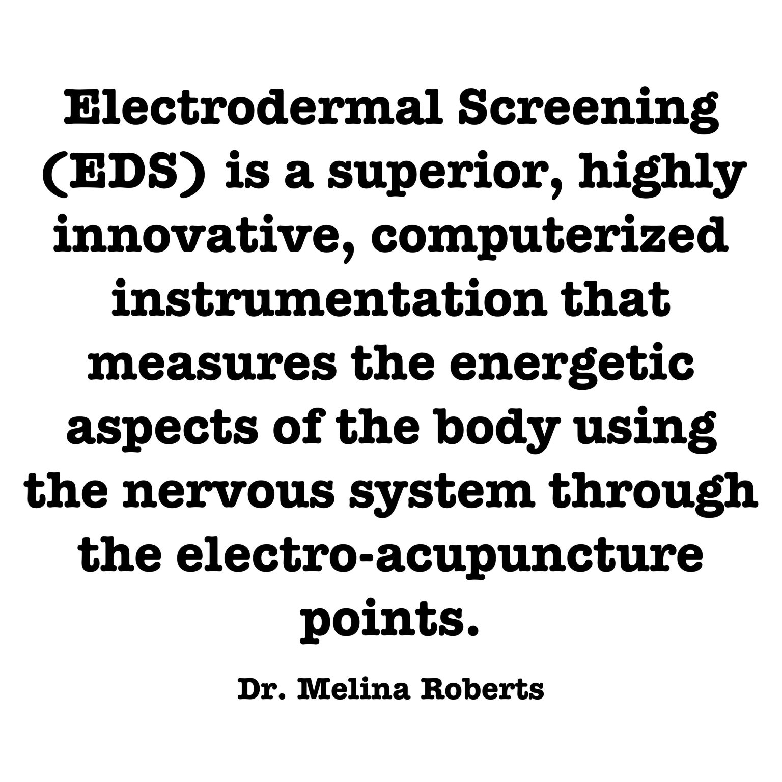Electrodermal Screening (EDS) - Advanced Naturopathic