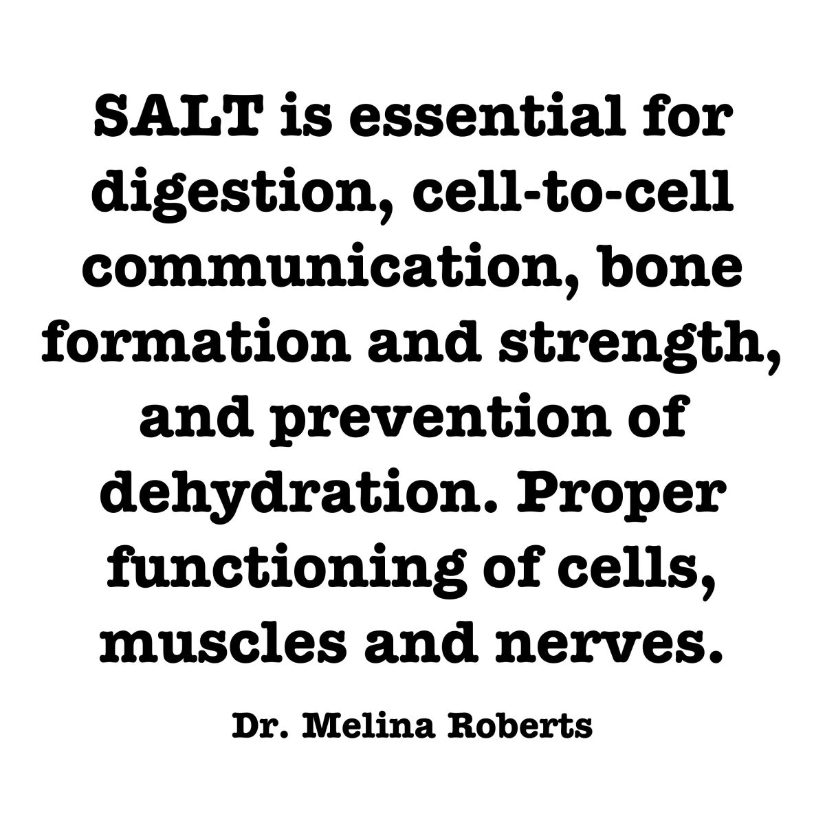 Do we need SALT - Advanced Naturopathic