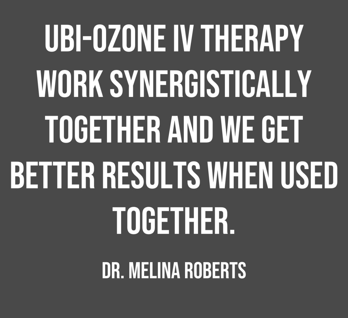 UBI-Ozone IV Therapy - Advanced Naturopathic
